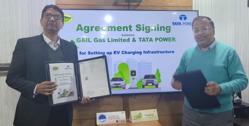 Tata Power to install public EV charging points at GAIL Gas’ CNG ...