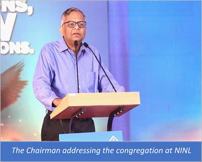 The Group Chairman visits Tata Steel Long Products’ NINL plant